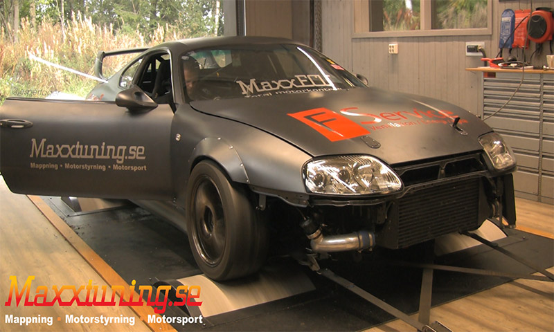 Tuning 828WHP Toyota Supra MK4 MaxxECU V1 - Maxxtuning AB