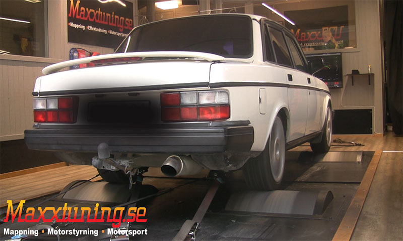 Tuning 536WHP Volvo 240 Turbo VEMS - Maxxtuning AB